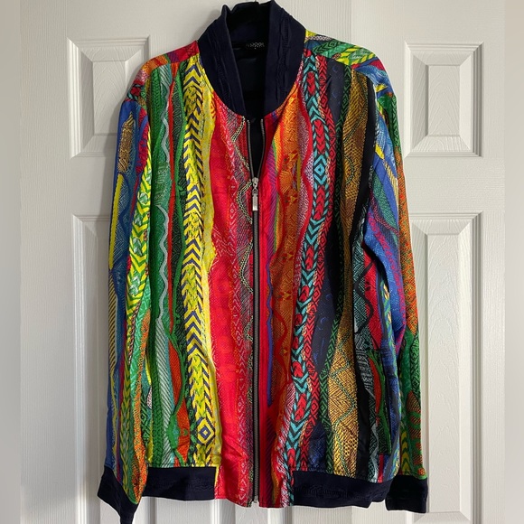 COOGI | Jackets & Coats | Nwot Coogi Silk Bomber Jacket Xl | Poshmark